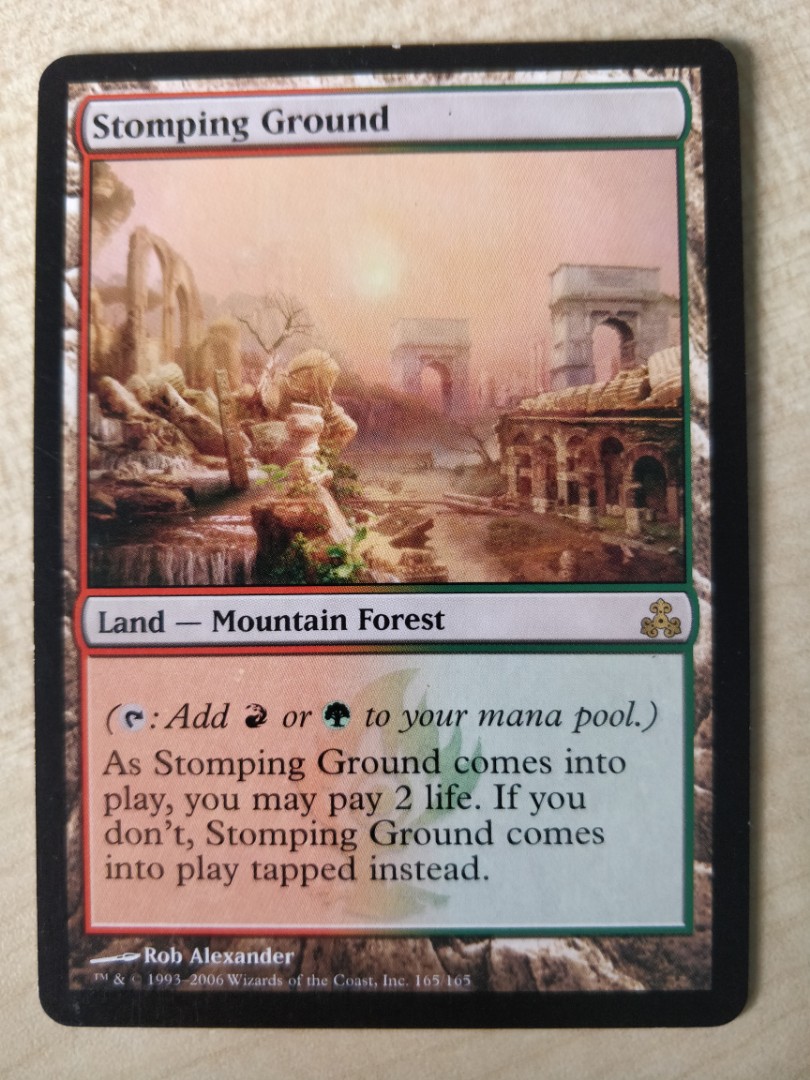 MTG Stomping Ground Guildpact LP++, Hobbies & Toys, Toys & Games on ...