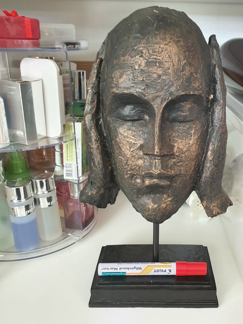 Paper Mache Face Sculpture, Furniture & Home Living, Home Decor, Vases ...