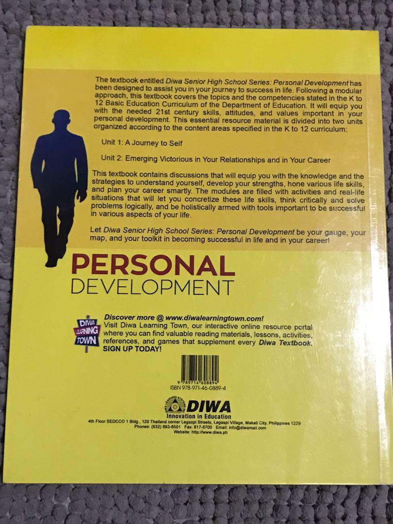Personal Development (PerDev) book for shs, Hobbies & Toys, Books ...