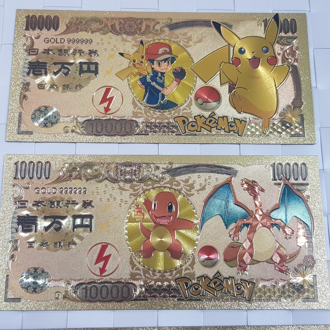 Pokémon gold notes novelty pokemon card, Hobbies & Toys, Toys & Games ...