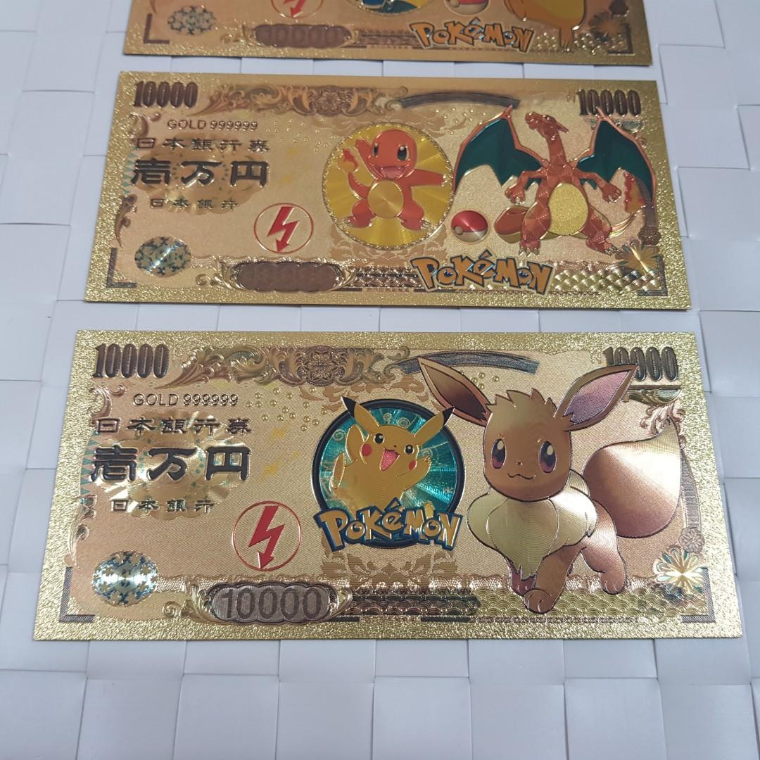 Pokémon gold notes novelty pokemon card, Hobbies & Toys, Toys & Games ...