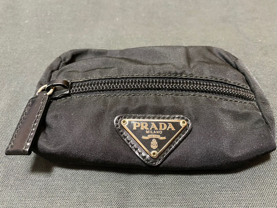 PRADA NYLON COIN POUCH, Luxury, Accessories on Carousell
