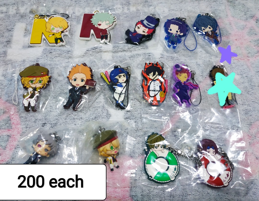 [Repriced] Assorted Anime rubber straps and Small Figures, Hobbies ...