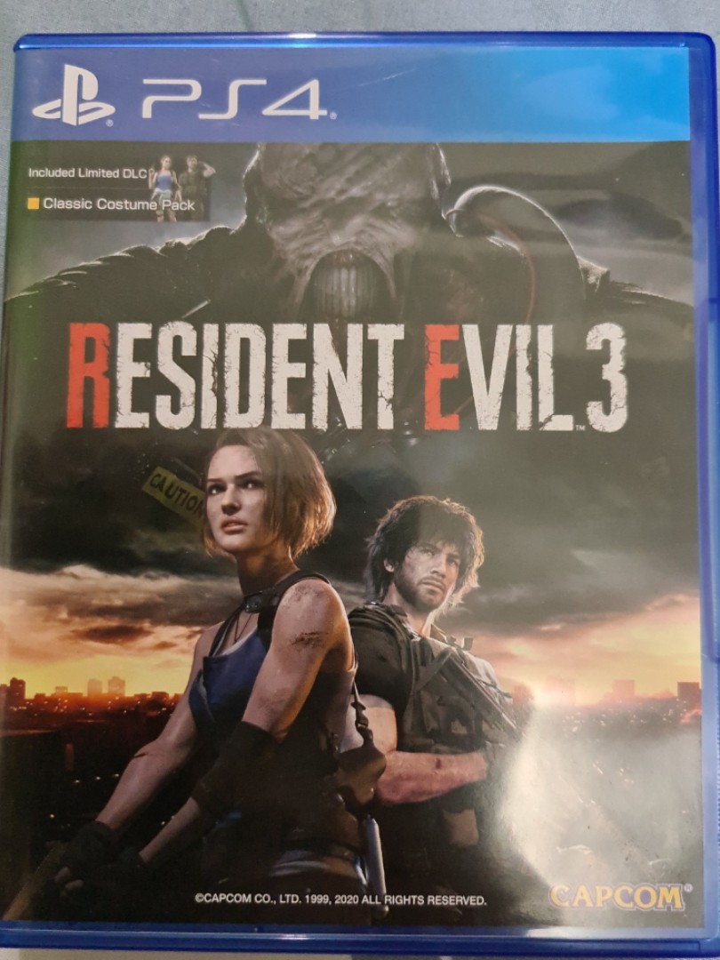 Resident Evil 3 remastered, Video Gaming, Video Games, PlayStation on ...