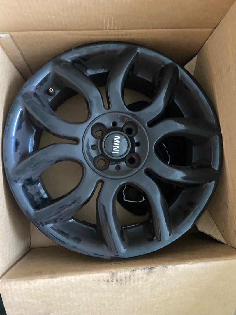 MINI Cooper S R56 N14 Stock black Rims, Car Accessories, Tyres & Rims ...