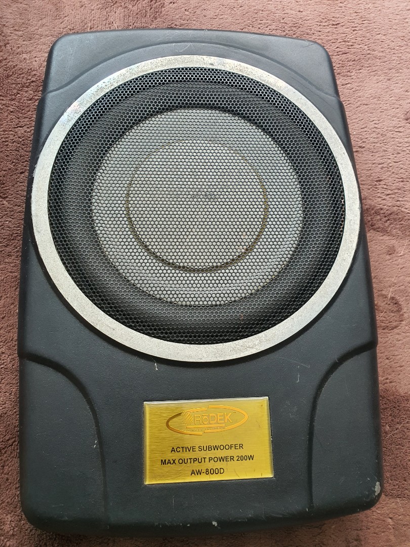 Rodek active subwoofer, Car Accessories, Electronics & Lights on Carousell