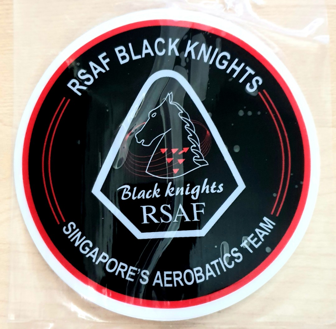 RSAF Black Knights Car Decal, Car Accessories, Accessories on Carousell
