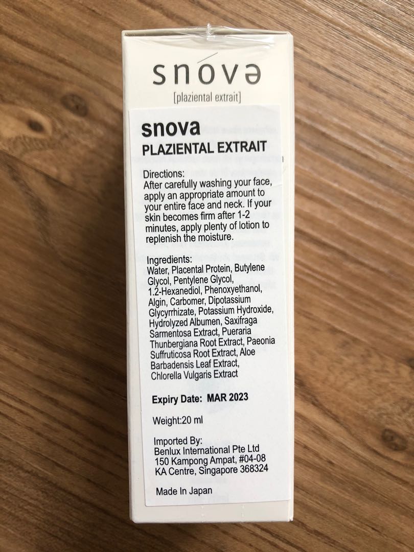 Snova plaziental extrait, Beauty & Personal Care, Face, Face Care on ...