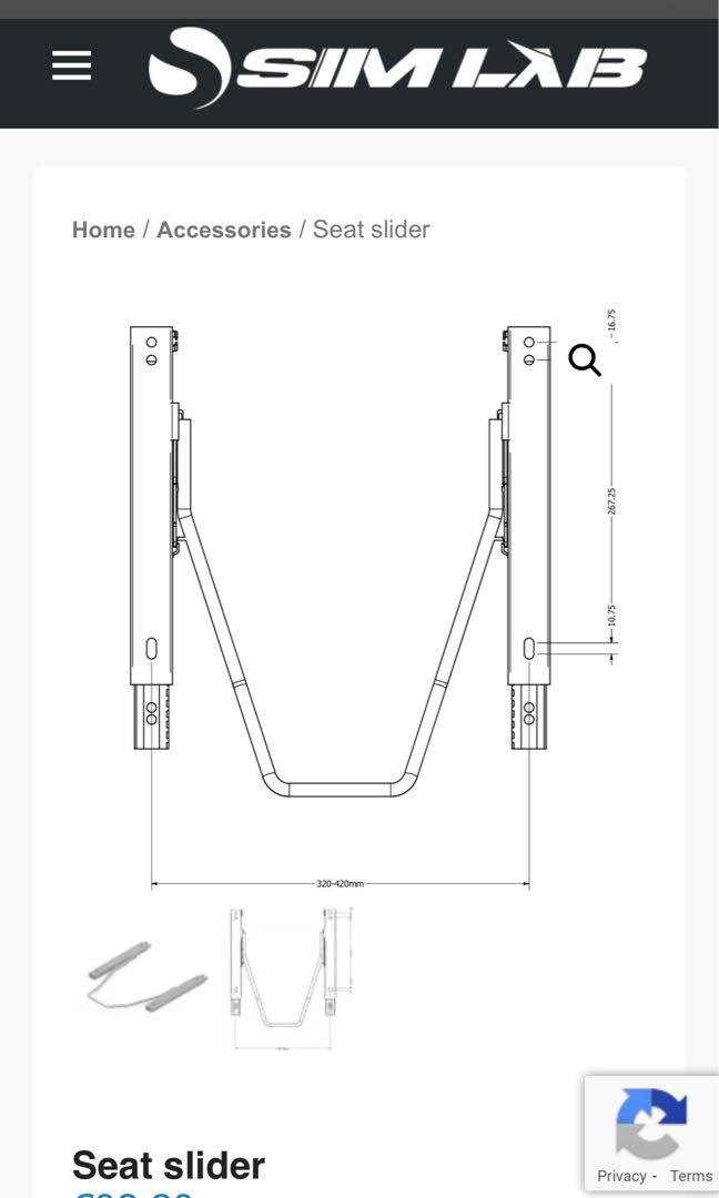 Sparco SimLab Seat Slider, Mobile Phones & Gadgets, Mobile & Gadget ...