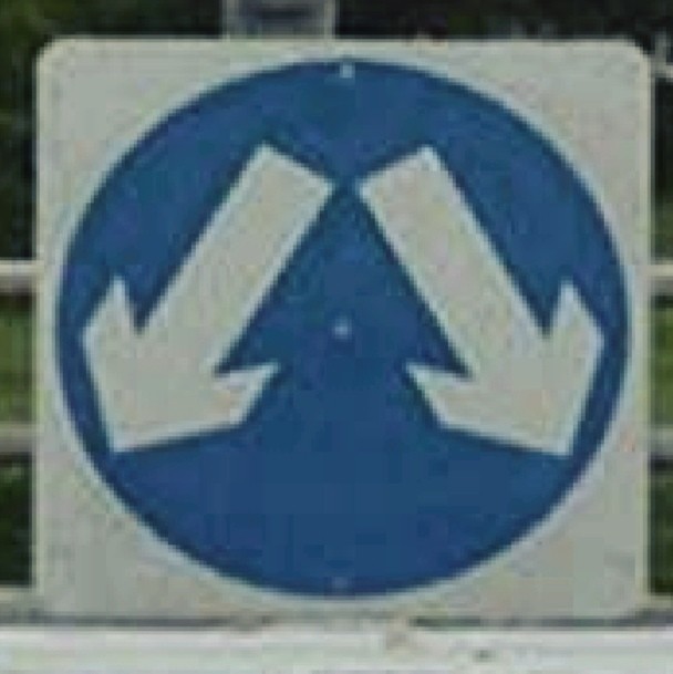 Split Way Road Sign, Everything Else on Carousell