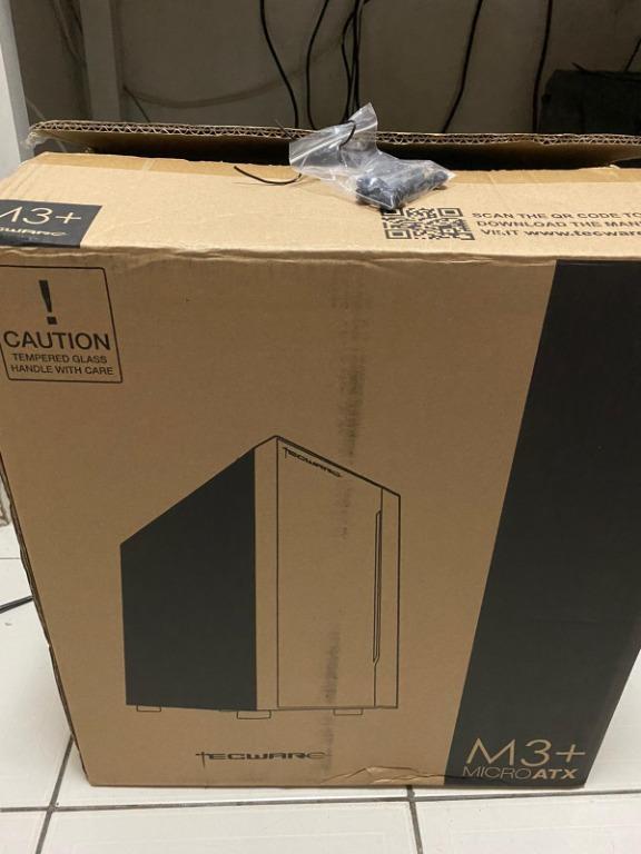 Tecware Black M3+ / M3 Plus ARGB Fans + ARGB Front strip Micro-ATX ...