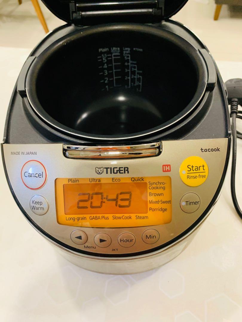 Tiger IH Rice Cooker JKT-S10S/JKT-S18S, TV & Home Appliances, Kitchen ...