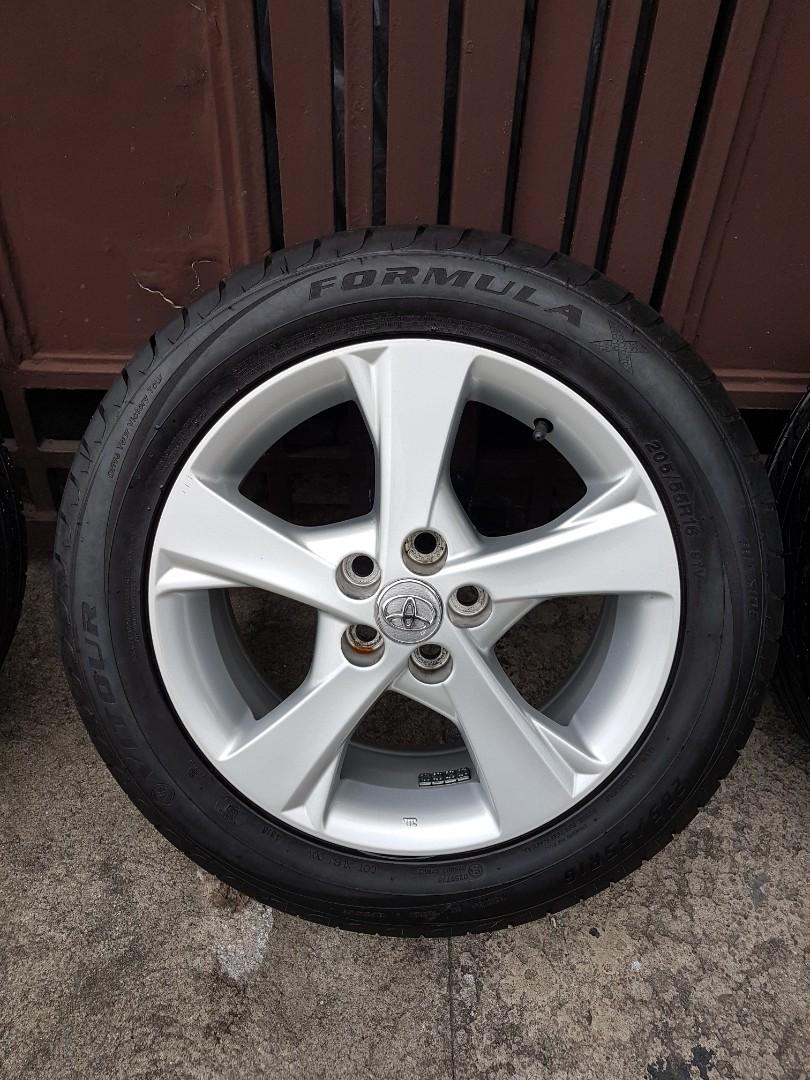 Toyota altis oem mags and tires, Car Parts & Accessories, Mags and ...