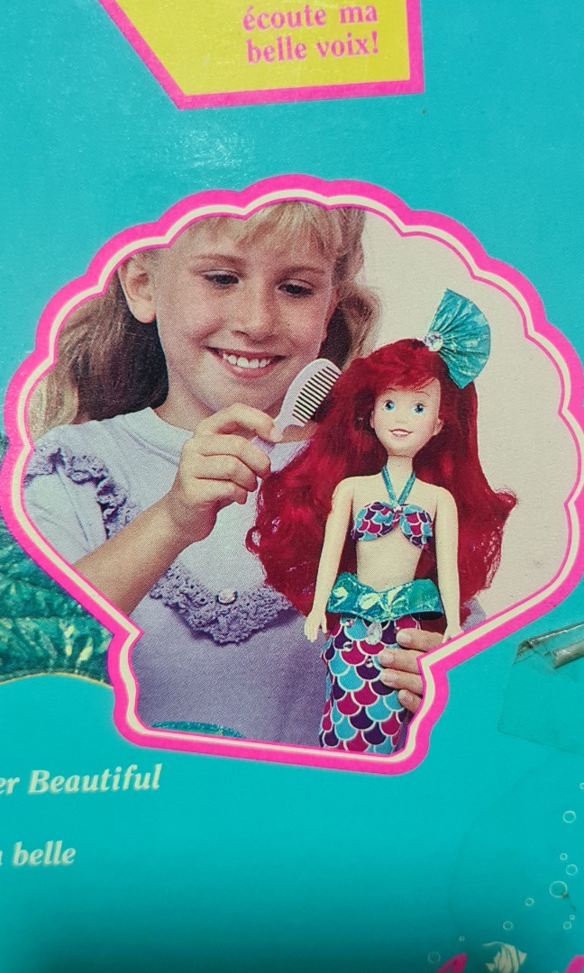 Tyco Vintage Singing Ariel Doll 1992 Big In Torn Box New, Toys & Games ...