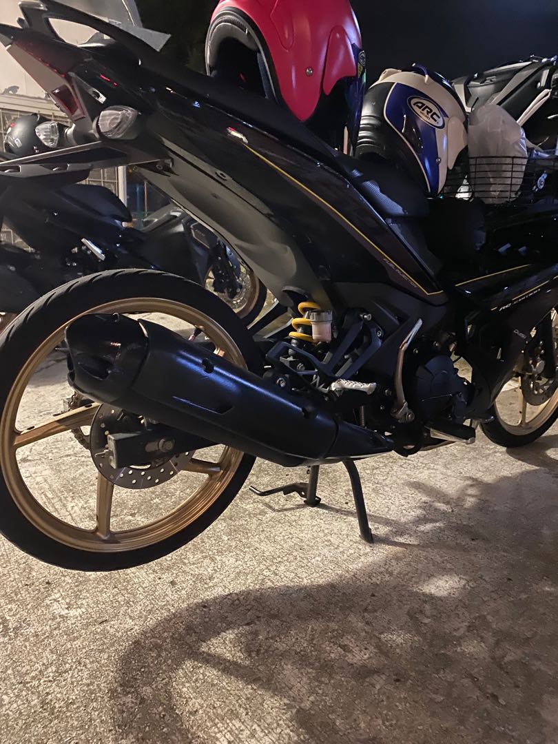 Uma racing back pressure exhaust pipe sniper y15zr, Motorcycles ...