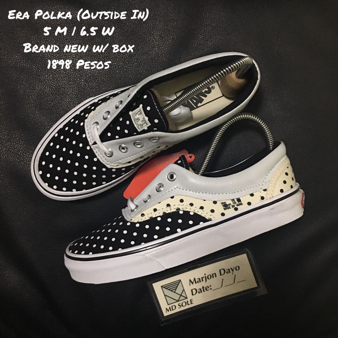 Vans Era Polka Outside-In, Men's Fashion, Footwear, Sneakers on Carousell