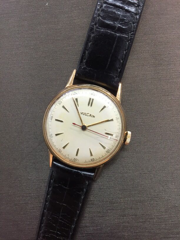 Vulcain 18k Solid Gold Winding Vintage Watch oubjm+46/z4, Luxury ...