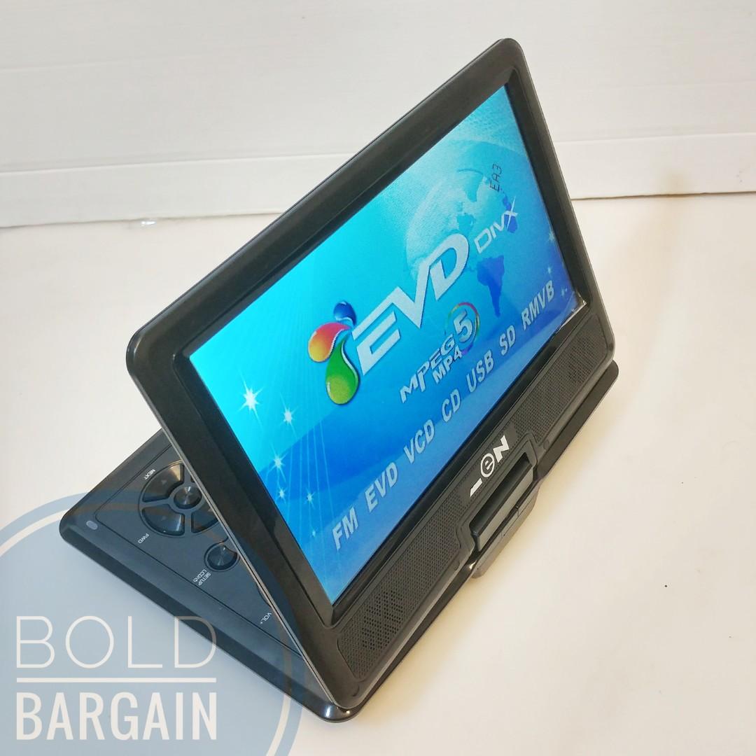 Zen 9 inch Portable TFT LCD DVD CD MP3 mp4 USB SD Card Player TV and FM ...