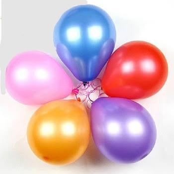 5" Metallic Color Balloons (25pcs), Hobbies & Toys, Stationary & Craft ...