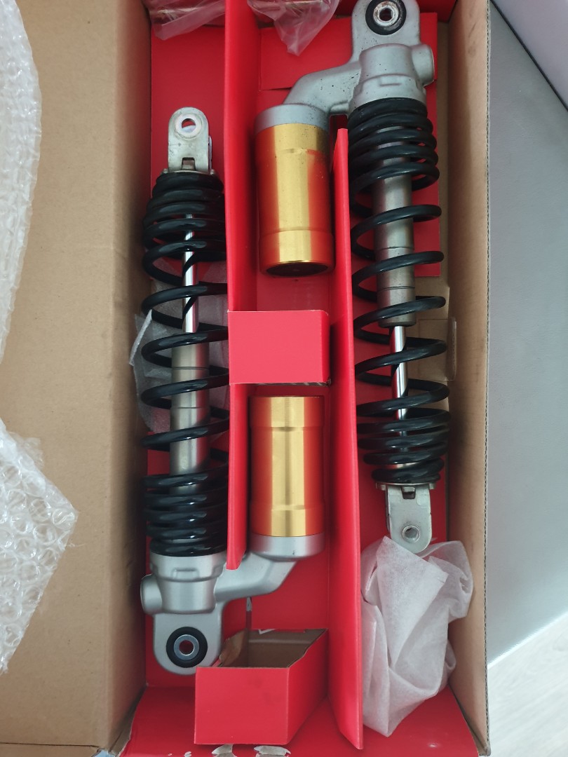 Aerox stock suspension, Motorcycles, Motorcycle Accessories on Carousell
