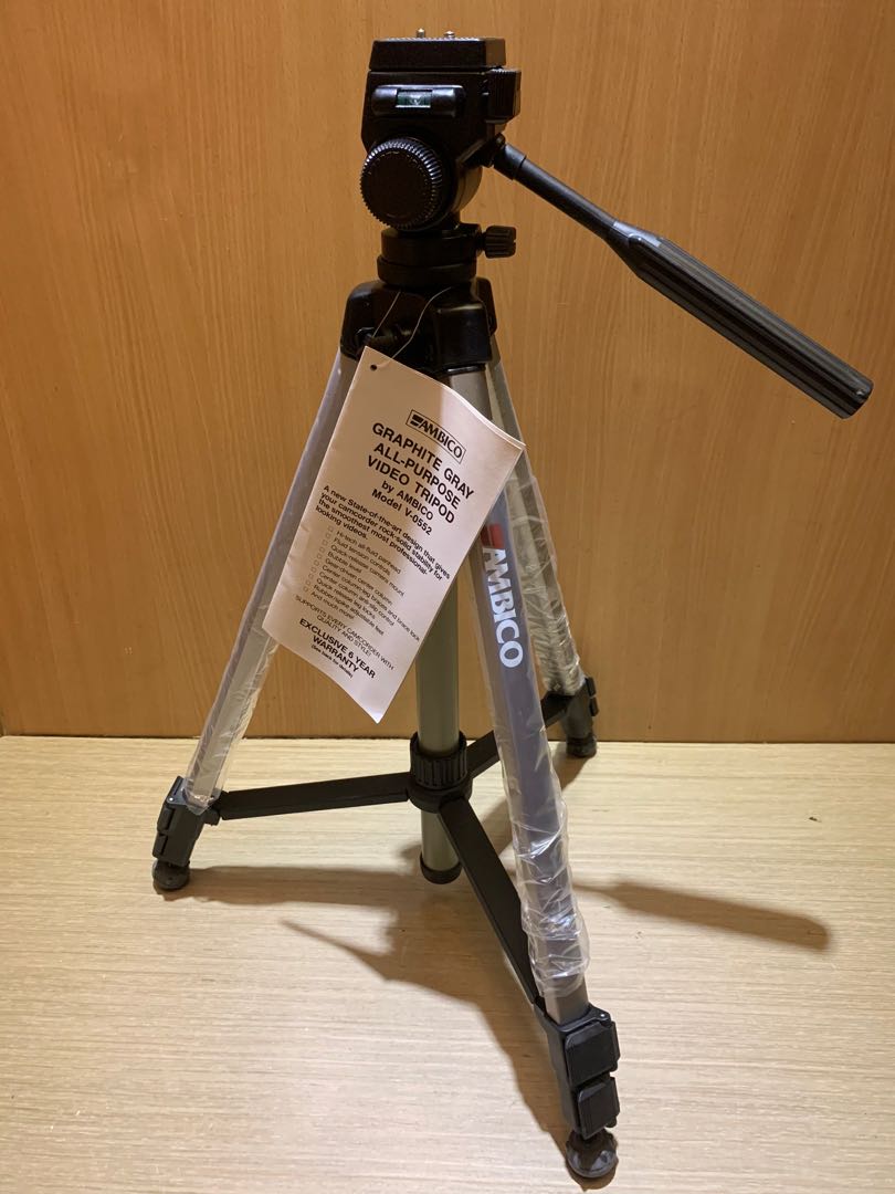 AMBICO V0552相機腳架 60” Video Tripod 雲台腳架 相機腳架 攝影腳架 三角架 相機腳架, 相機攝影, 攝影配件 ...