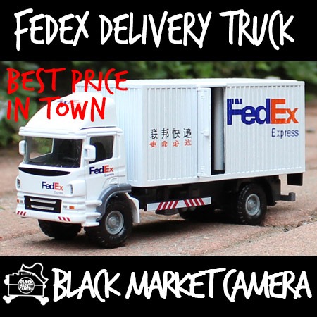 [BMC] Fedex White Delivery Truck 1:60 Toy Car Diecast Miniature Model ...