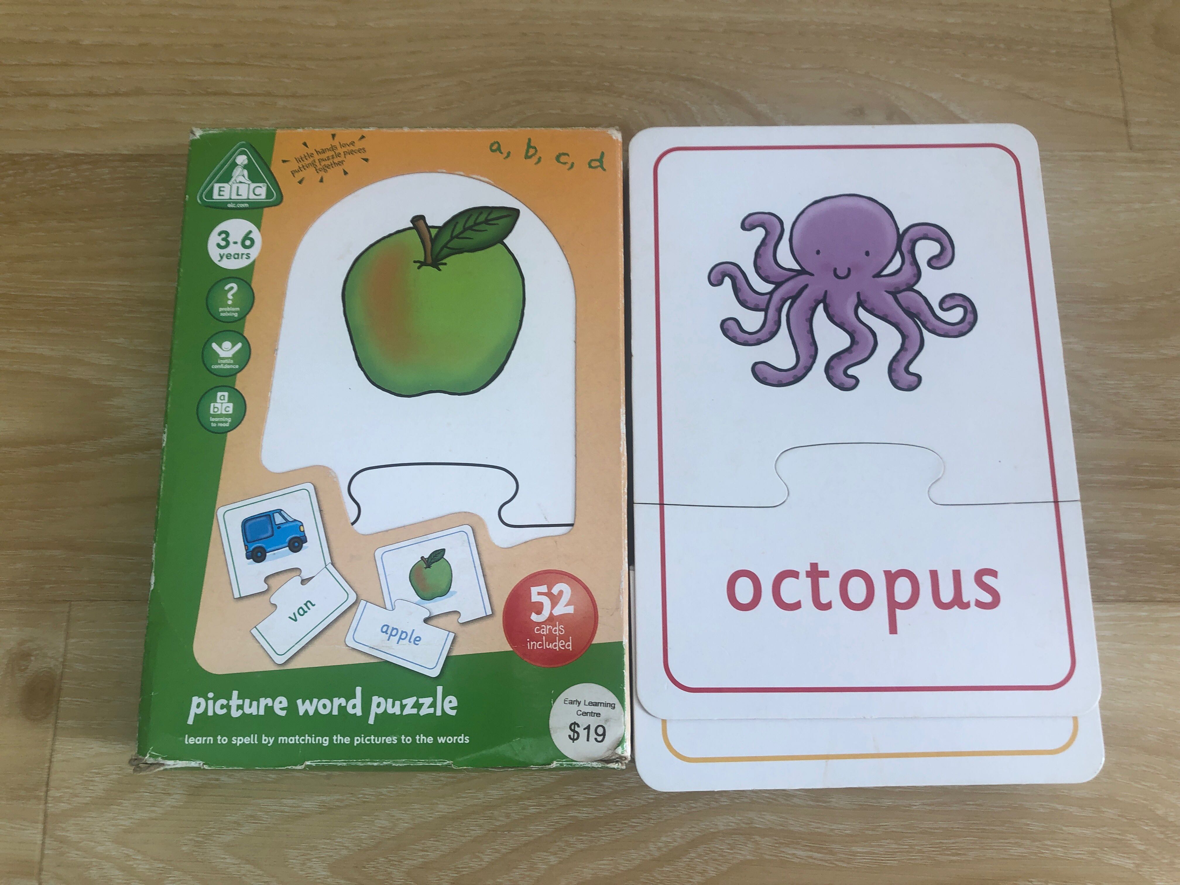 ELC picture word puzzle, Hobbies & Toys, Stationery & Craft, Art ...