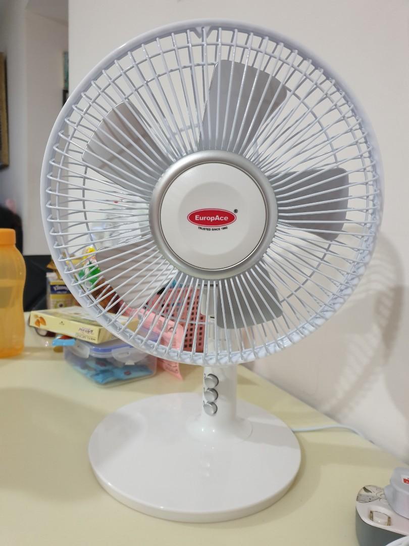 Europace Table Fan EDF09S, Furniture & Home Living, Lighting & Fans ...