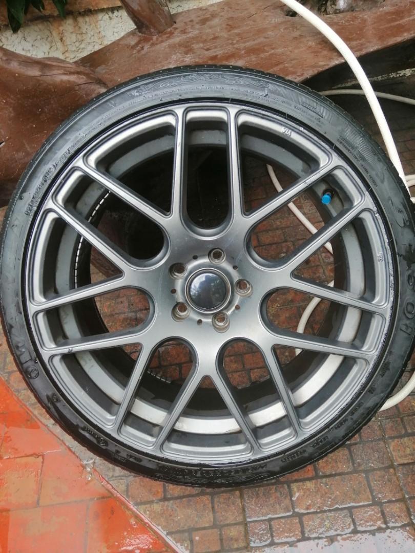 evo mags 20's, Car Parts & Accessories, Mags and Tires on Carousell