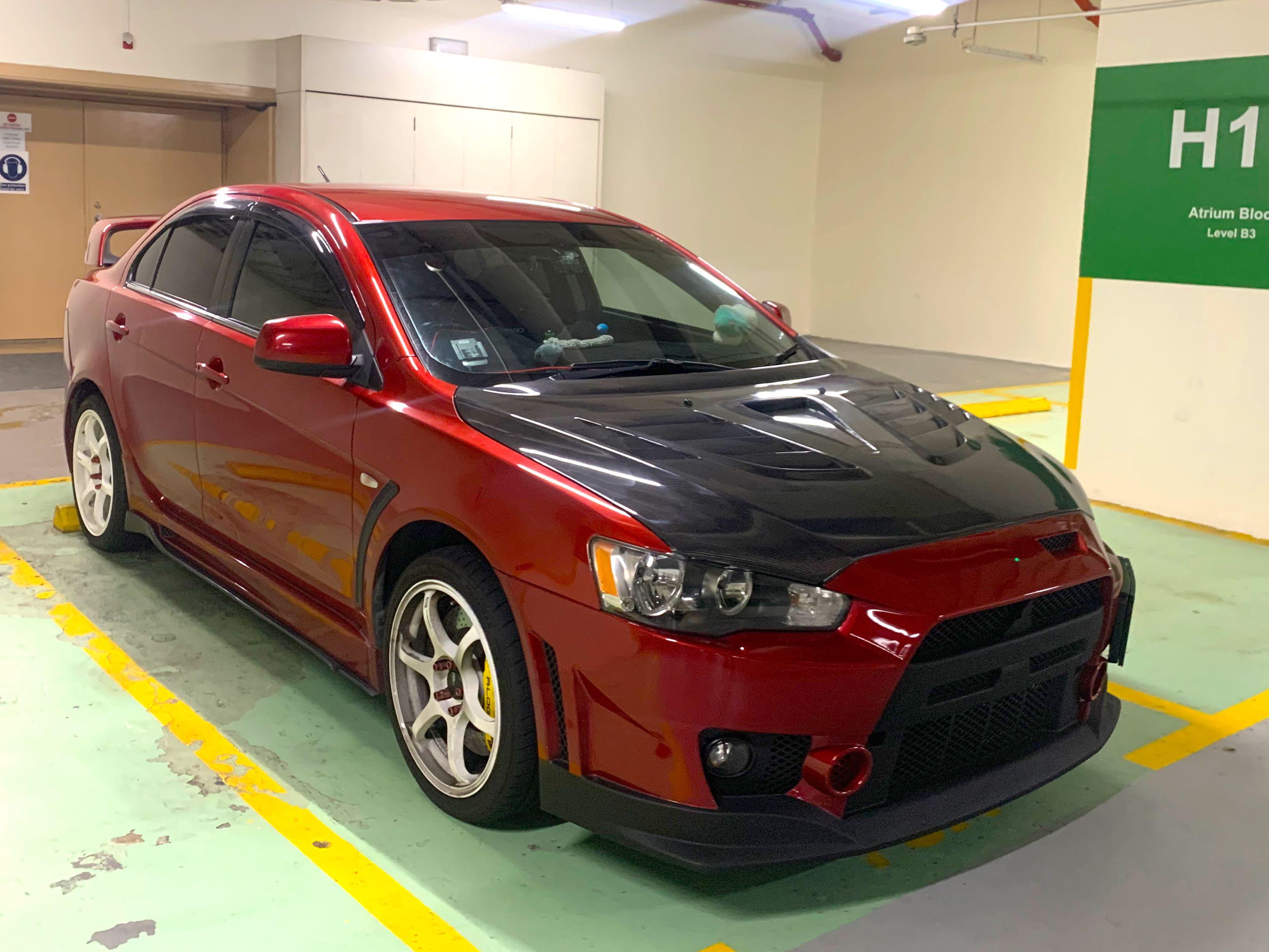 Evo x/ Lancer ex Varis 2 Ver. 2 CF Bonnet, Car Accessories, Accessories ...
