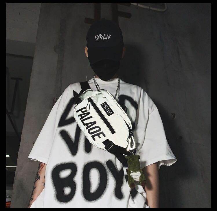 Fluorescent light sliding bag, Men's Fashion, Bags, Sling Bags on Carousell