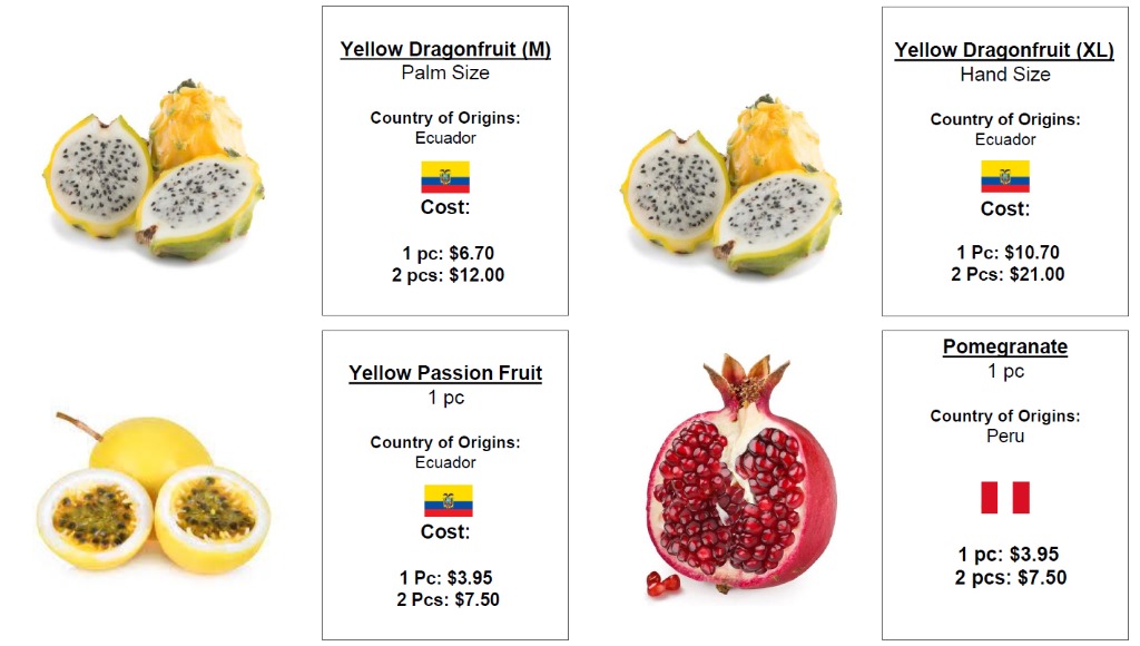 Fresh Fruits, Food & Drinks, Chilled & Frozen Food on Carousell