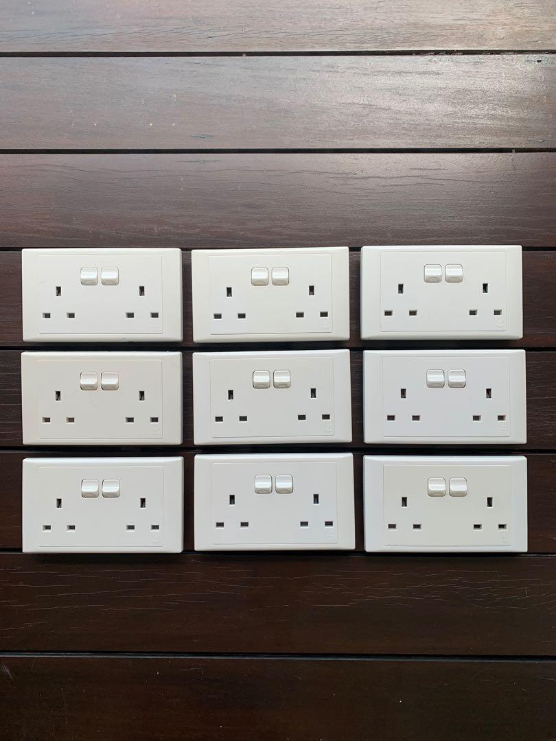 FYM 13A 2 Gang Switch Socket / Double Socket, Everything Else on Carousell