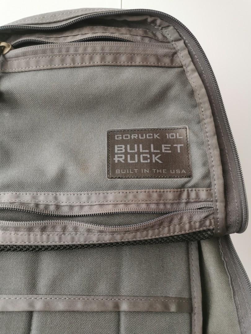 Goruck Bullet Ruck Made in USA V2 10L Wolf Grey 9/10, Men's Fashion ...