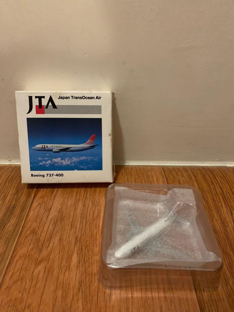 Herpa 1:500 Japan TransOcean Airlines JAL JTA B737-400 old livery 官方日本航空（日航）飛機模型 JA8523, 興趣及遊戲 ...