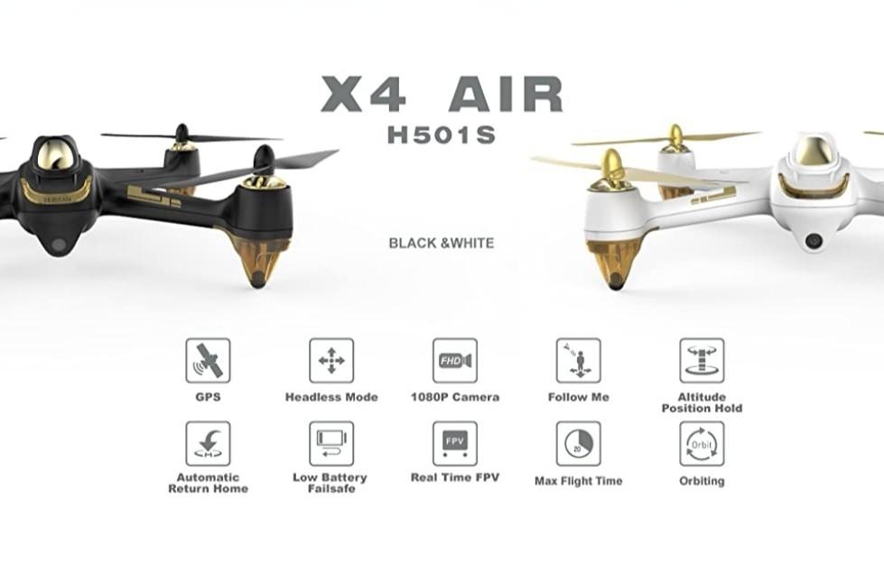 HUBSAN X4 H501S Pro Version GPS 5.8GHz Transmitter FPV 1080P HD Camera ...