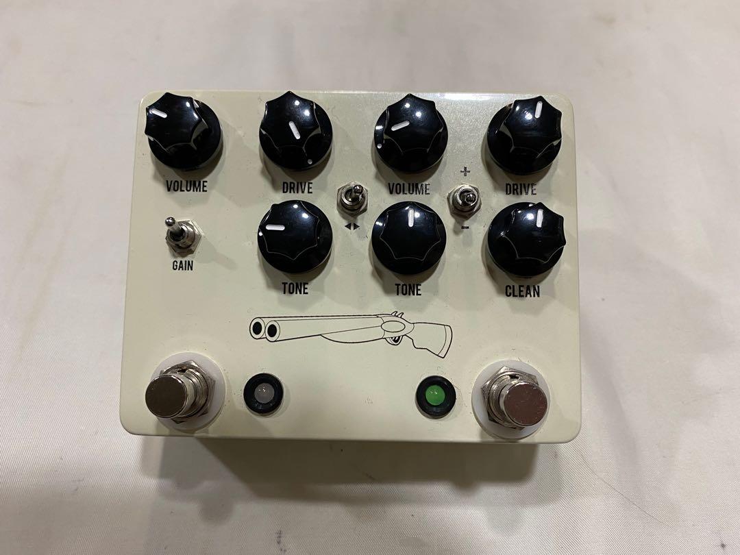 JHS Double Barrel V4 2-in-1 Dual Overdrive Guitar Effects Pedal, Music ...