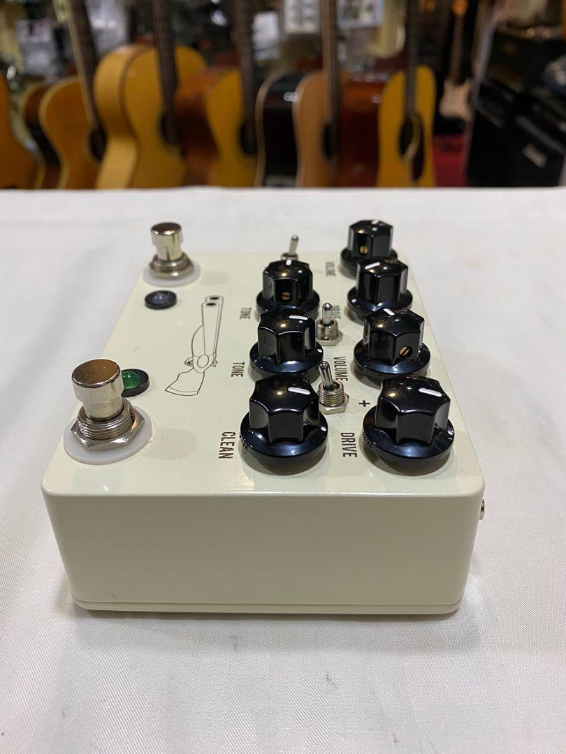 JHS Double Barrel V4 2-in-1 Dual Overdrive Guitar Effects Pedal, Music ...