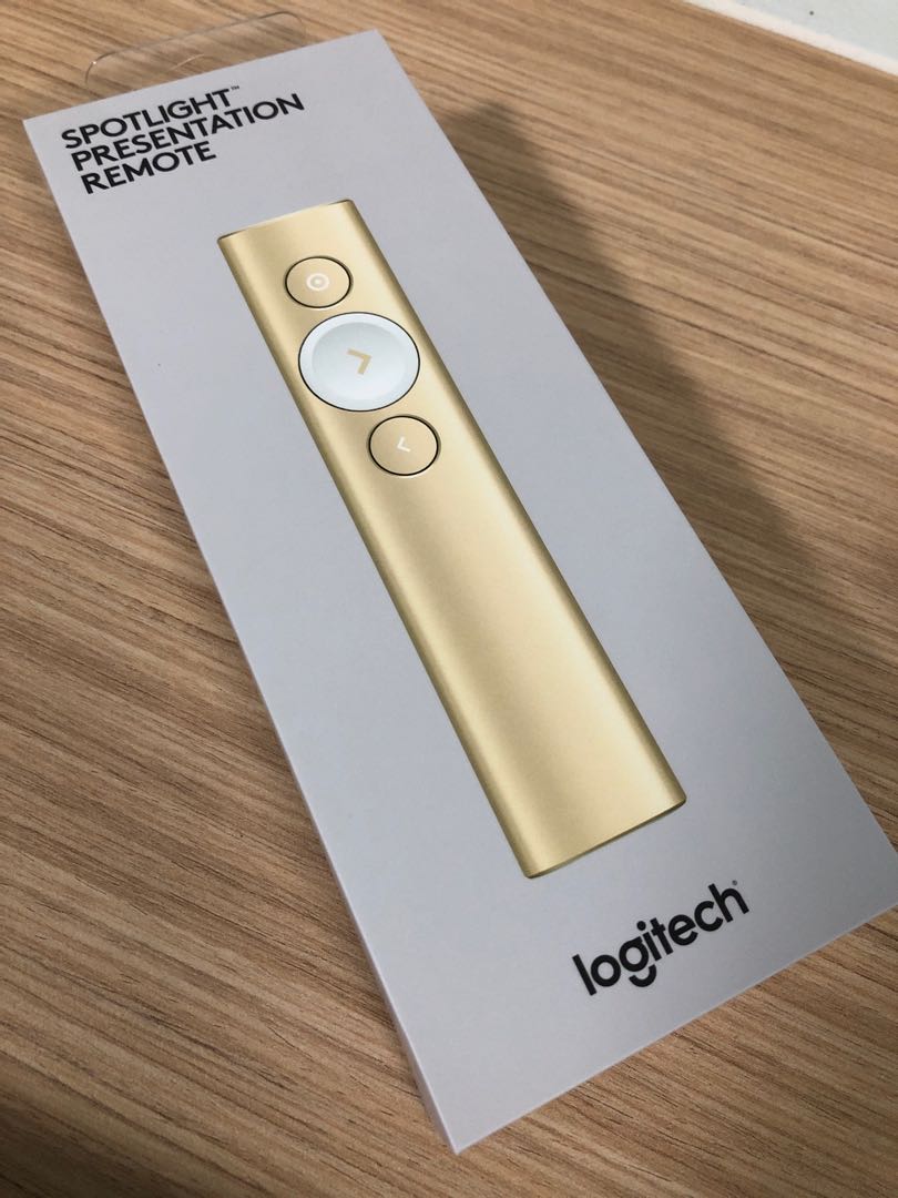 Logitech Spotlight Presentation Remote - Gold (Brand New), Computers ...