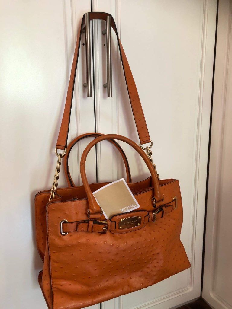 Michael Kors Orange crocodile skin, Luxury, Bags & Wallets on Carousell