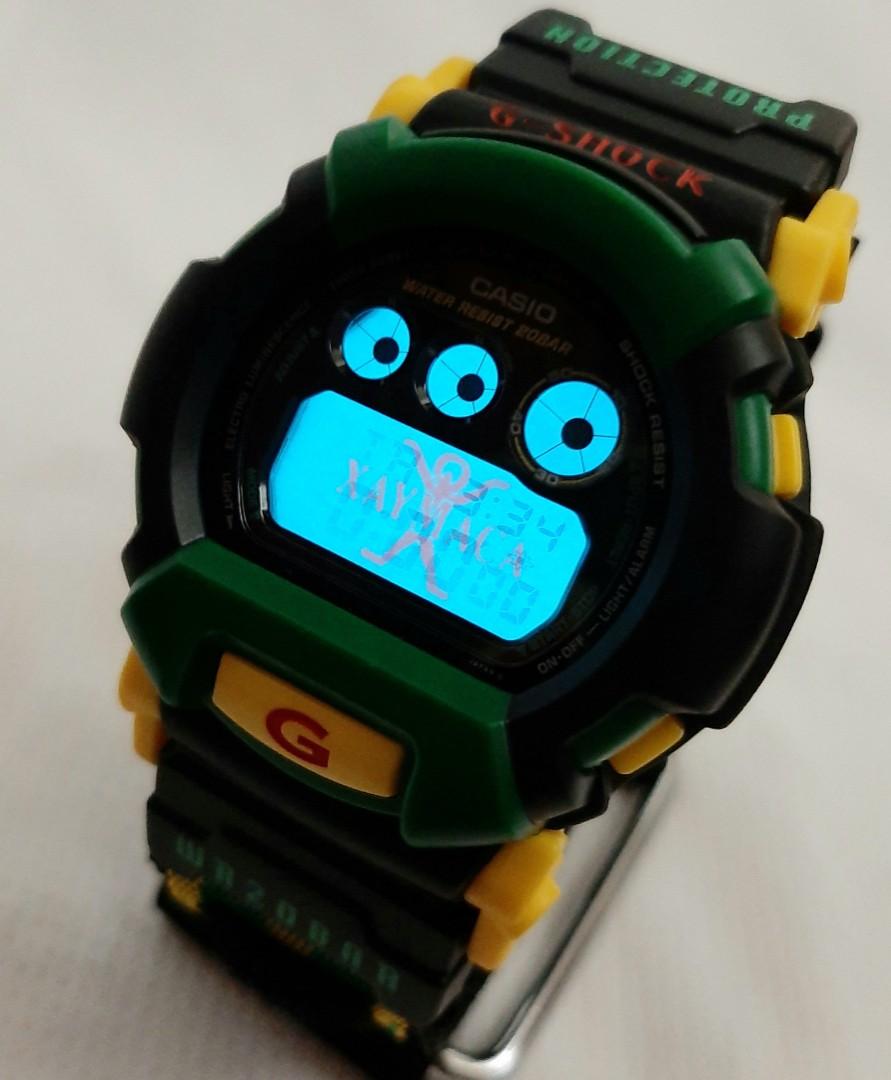 "Sold" New Old Stock G Shock DW002 XAYMACA Rasta Reggae Fox Fire ...