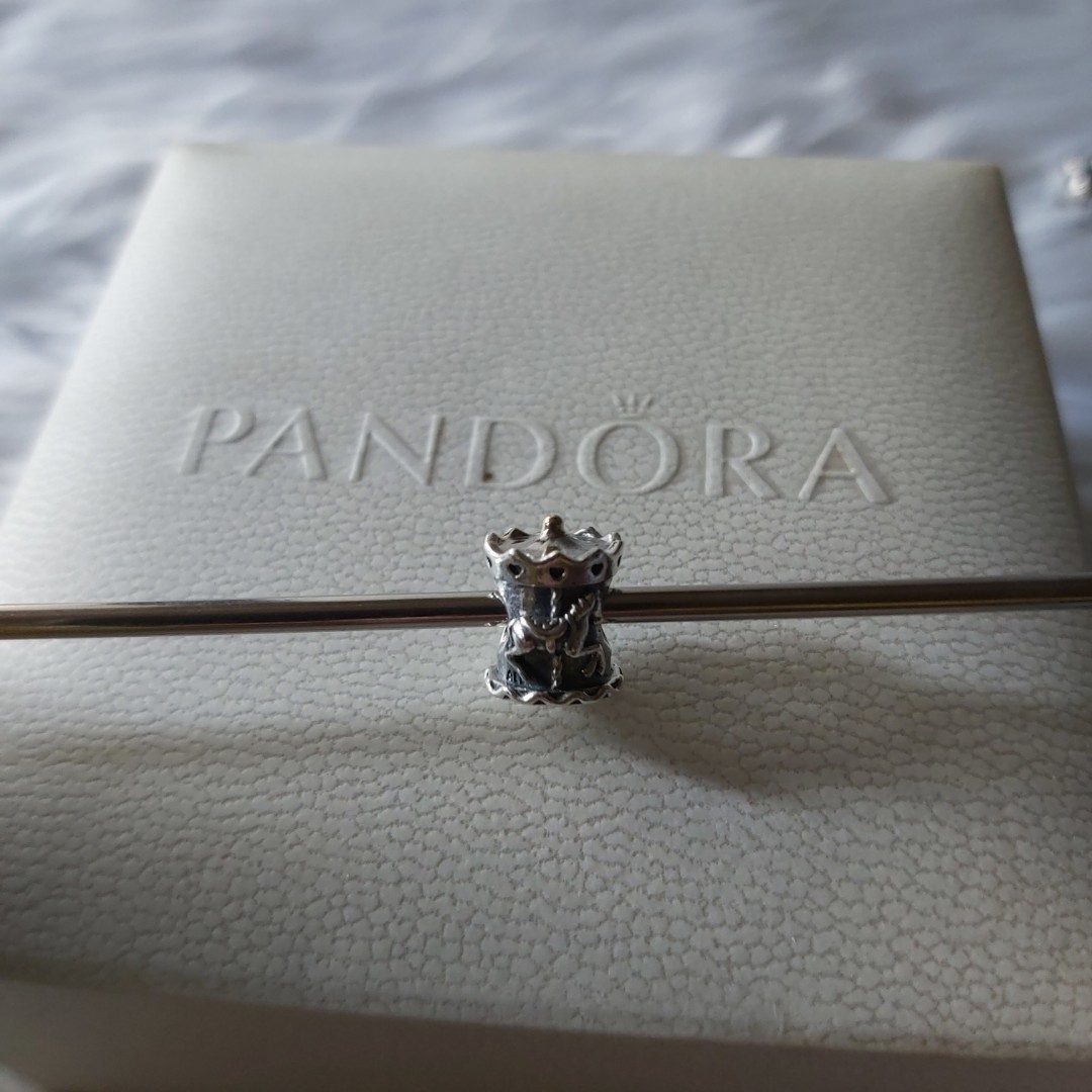 Pandora Two tone Carousel Charm, Luxury, Accessories on Carousell