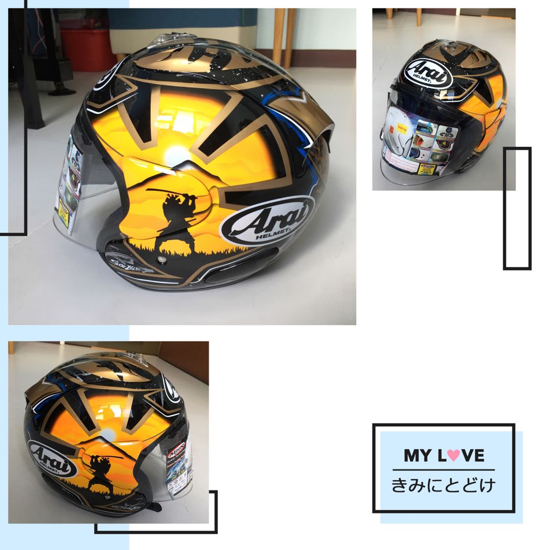 Samurai MHR Helmet, Motorcycles, Motorcycle Apparel on Carousell