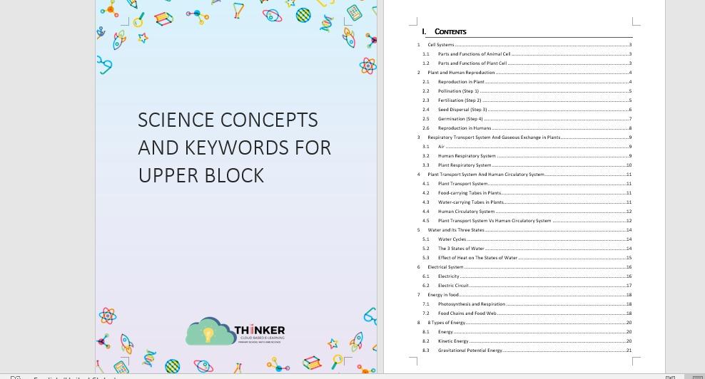 Concept Worksheet (P3-P6) for PSLE Science, Hobbies & Toys, Books ...