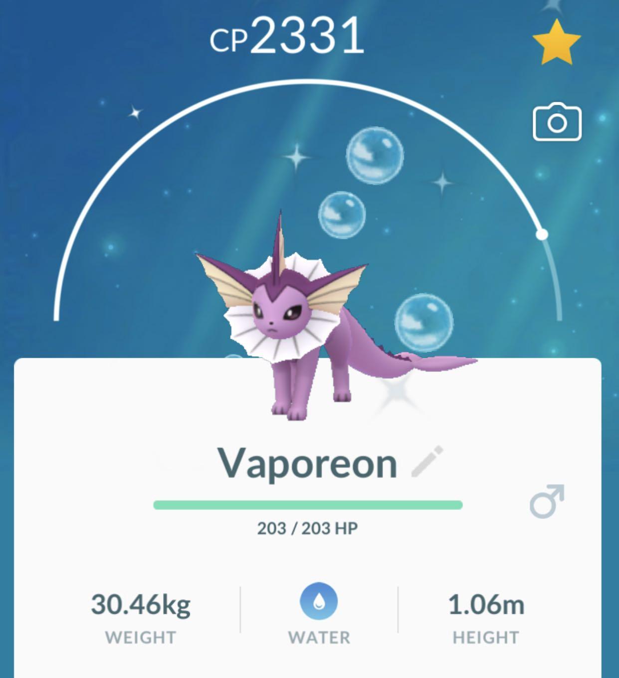 Shiny Vaporeon, Video Gaming, Gaming Accessories, Game Gift Cards ...
