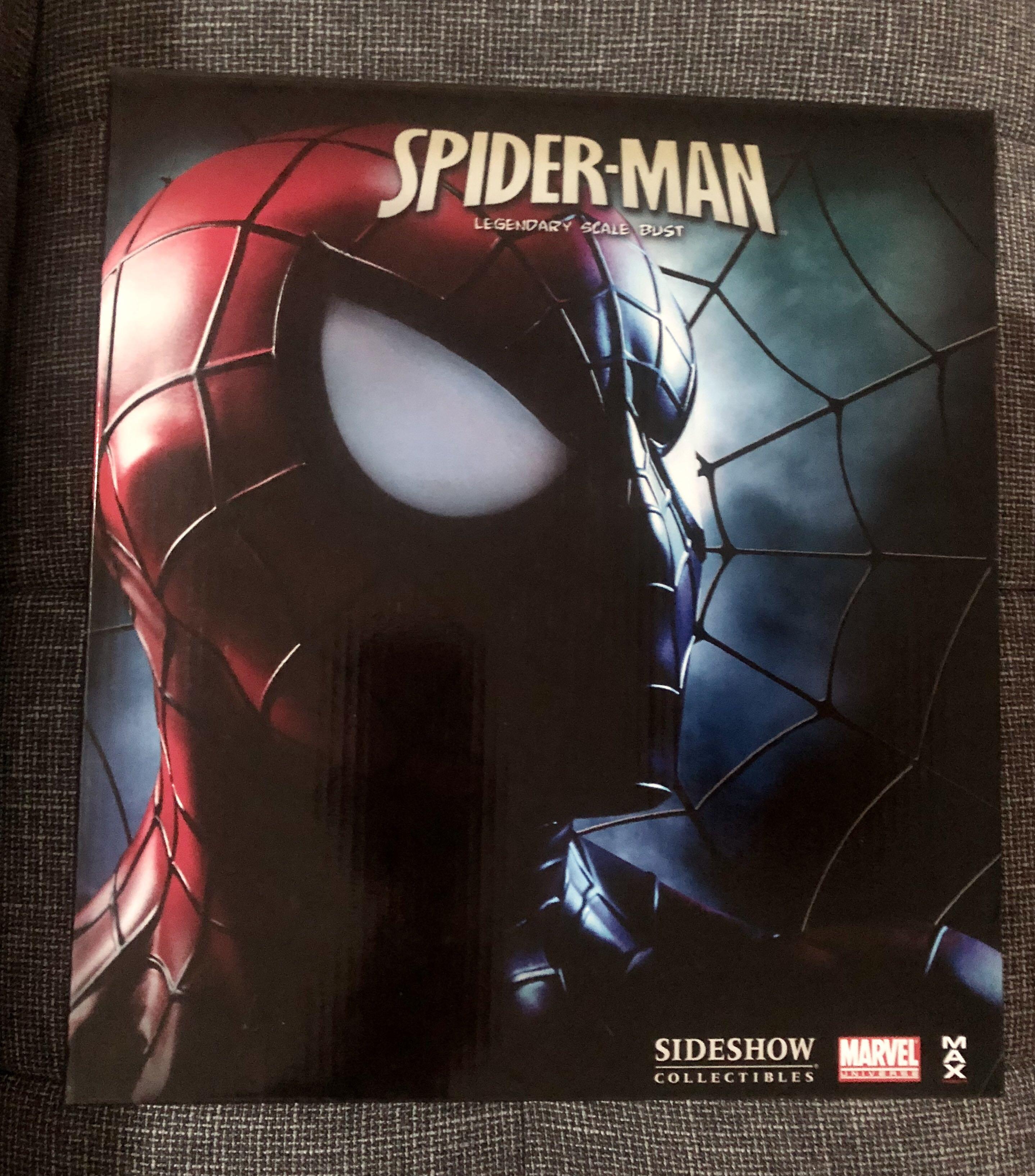 Spider-man: Legendary Scale Bust by Sideshow Collectibles, Hobbies ...