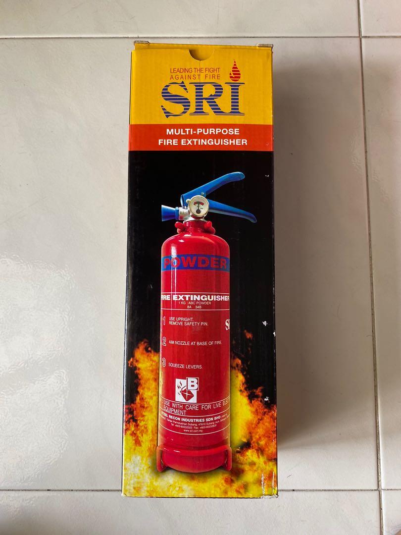 SRI Fire Extinguisher 1 kg, Furniture & Home Living, Home Decor, Other ...