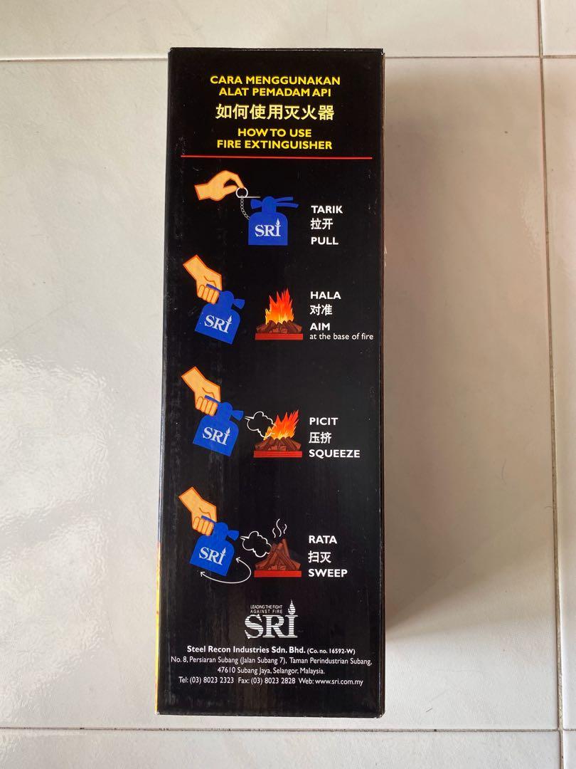 SRI Fire Extinguisher 1 kg, Furniture & Home Living, Home Decor, Other ...