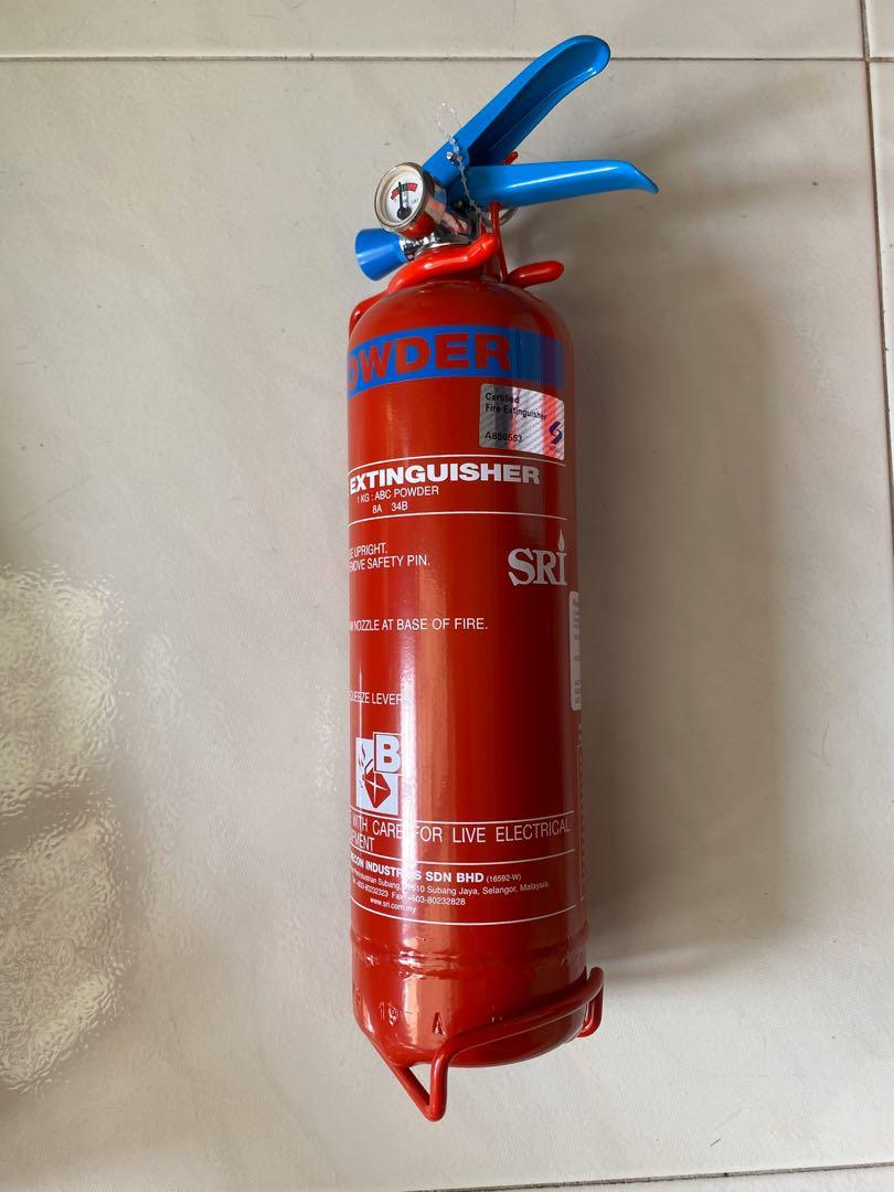 SRI Fire Extinguisher 1 kg, Furniture & Home Living, Home Decor, Other ...