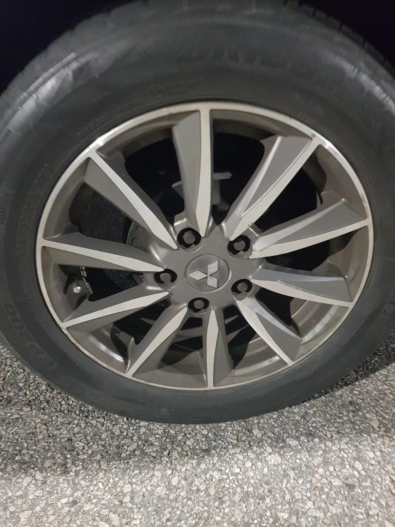 Lancer EX stock rim, Car Accessories, Tyres & Rims on Carousell
